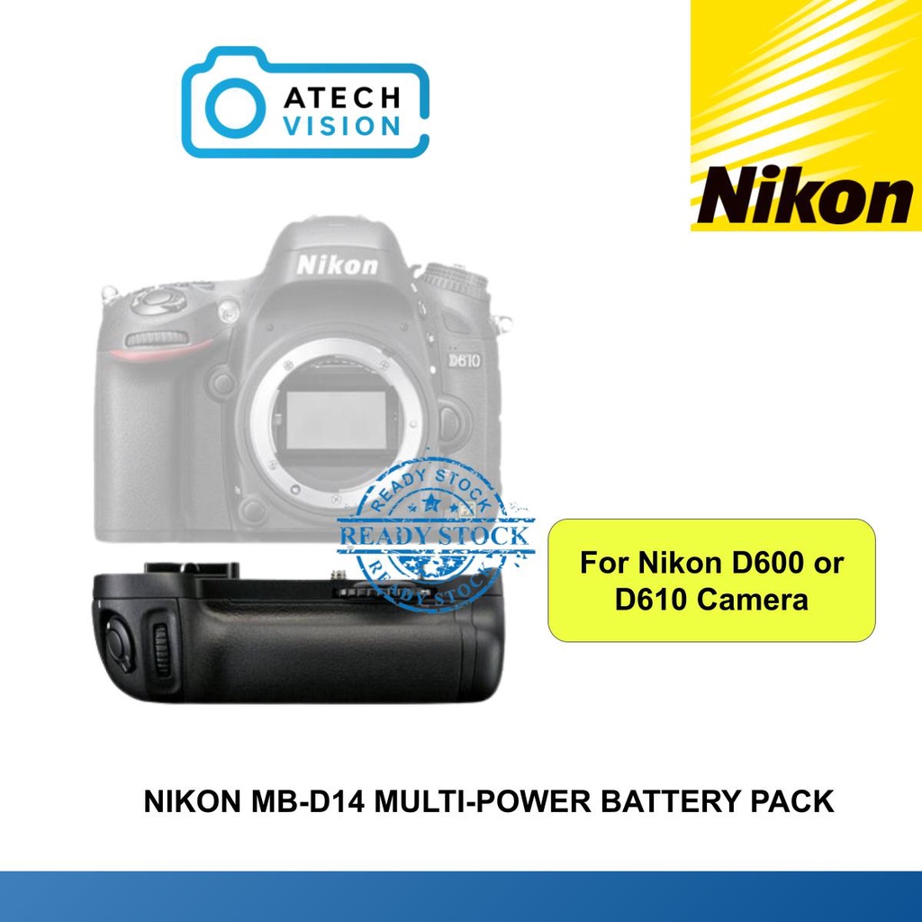 NIKON MB-D14 Multi Power Battery Pack Vertical Battery Grip Holder for ...
