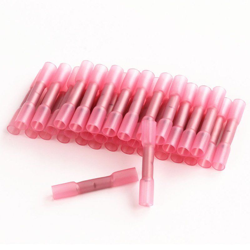 25PCS Waterproof Heat Shrink Butt Connectors Insulated Crimping ...