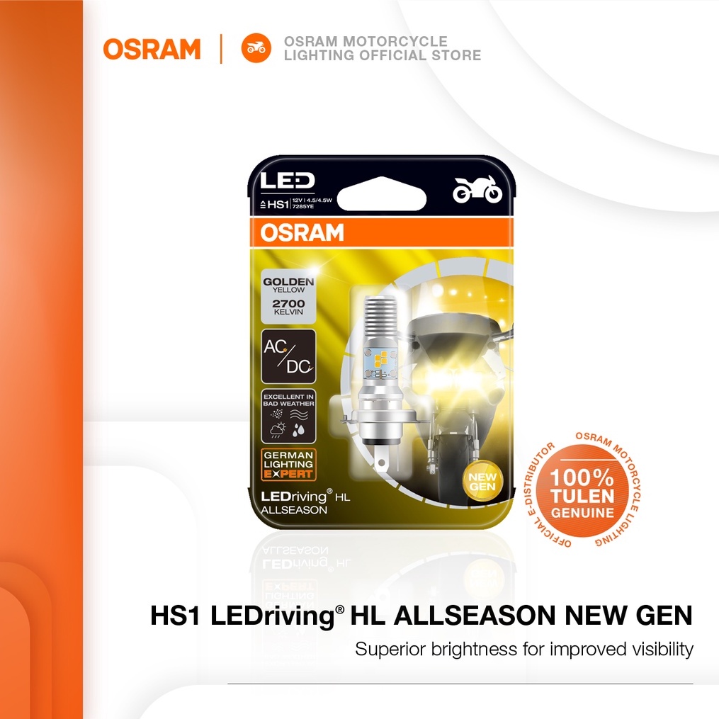 OSRAM LEDriving HL NEW GEN HS1 2700K Golden Yellow LED Bulb | Shopee ...