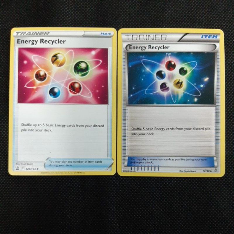 Pokemon Card TCG: Trainer: Energy Recycler 124/163 or 72/98 164/182 ...
