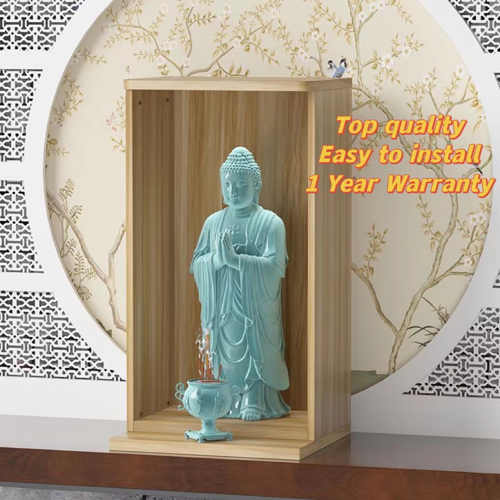 Buddhist shrine household Buddha cabinet Buddha platform God of Wealth ...