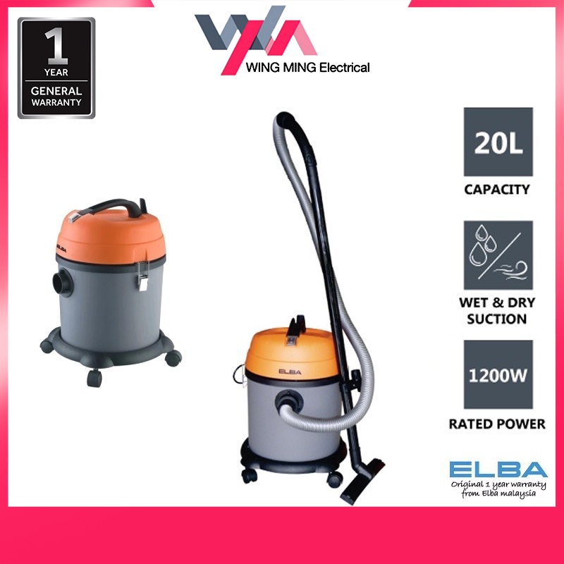 ELBA 20L 2-IN-1 WET & DRY VACUUM CLEANER 1200W [EV-6720] - HEPA Filter ...