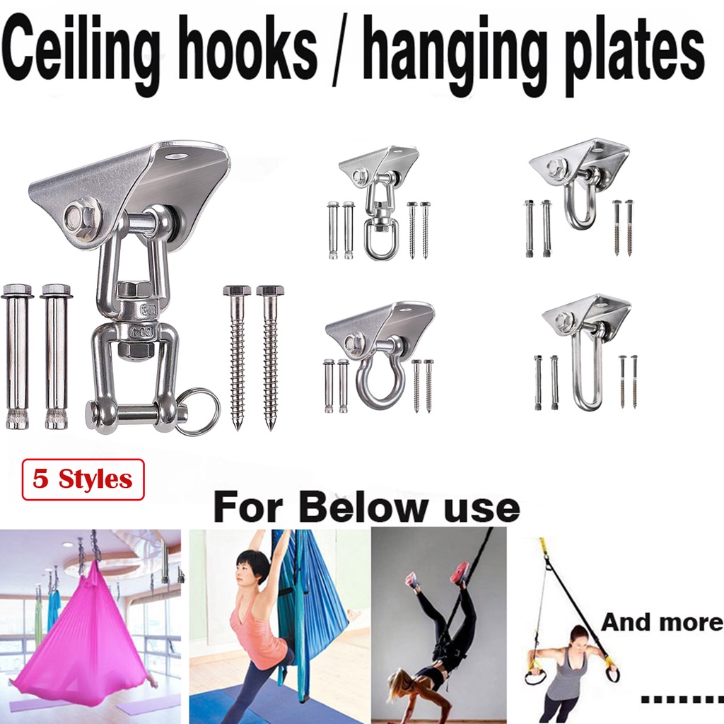 （STOCK&COD)Wall mounted stainless steel fitness equipment hammock heavy ...