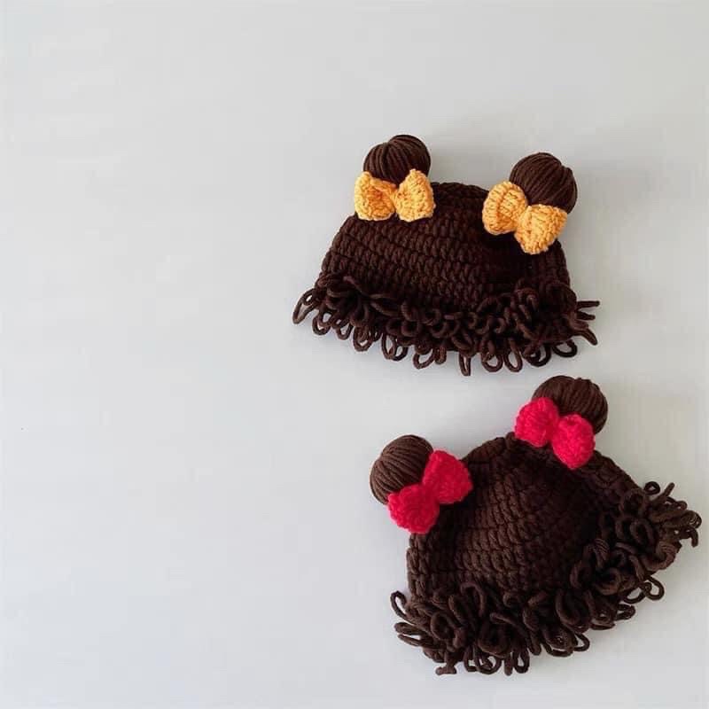 (top 1) Super cute Korean garlic wool hat for babies (comes with a cute ...