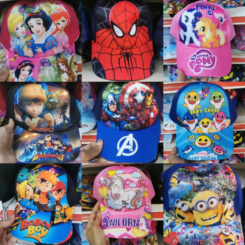 Kids Cartoon Cap for 2-9Years(Ready stock) | Shopee Malaysia