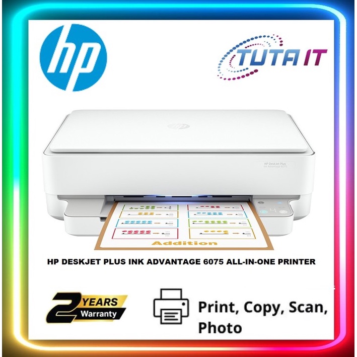 HP DeskJet Plus Ink Advantage 6075 All-in-One Printer | Shopee Malaysia