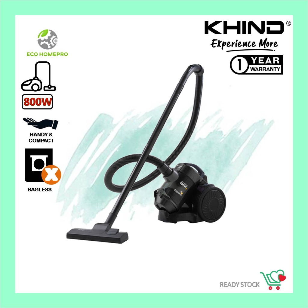 Khind 800W Vacuum Cleaner VC8008 (Black) | Shopee Malaysia