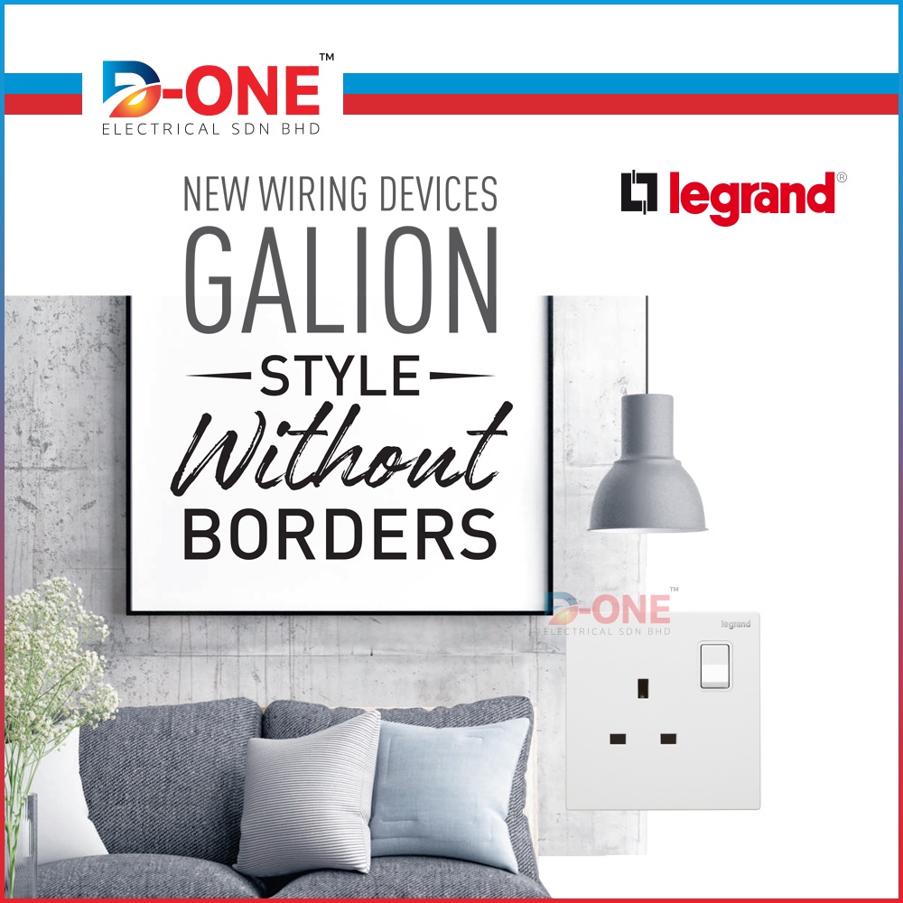 LEGRAND GALION WHITE 13A BS SOCKET = 282432 | Shopee Malaysia