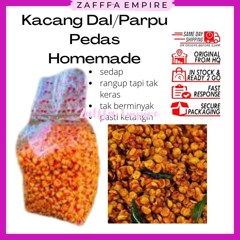 Kacang Dhal / Parpu Pedas Rangup Dhal Sedap Homemade Ready To Eat 500g ...