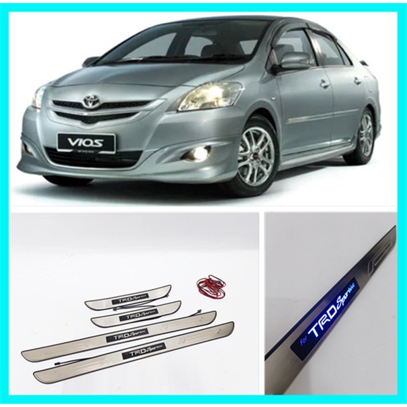Toyota Vios 2007-2011 Side Steel Plate/Door Side Step TRD SPORTIVO LOGO ...