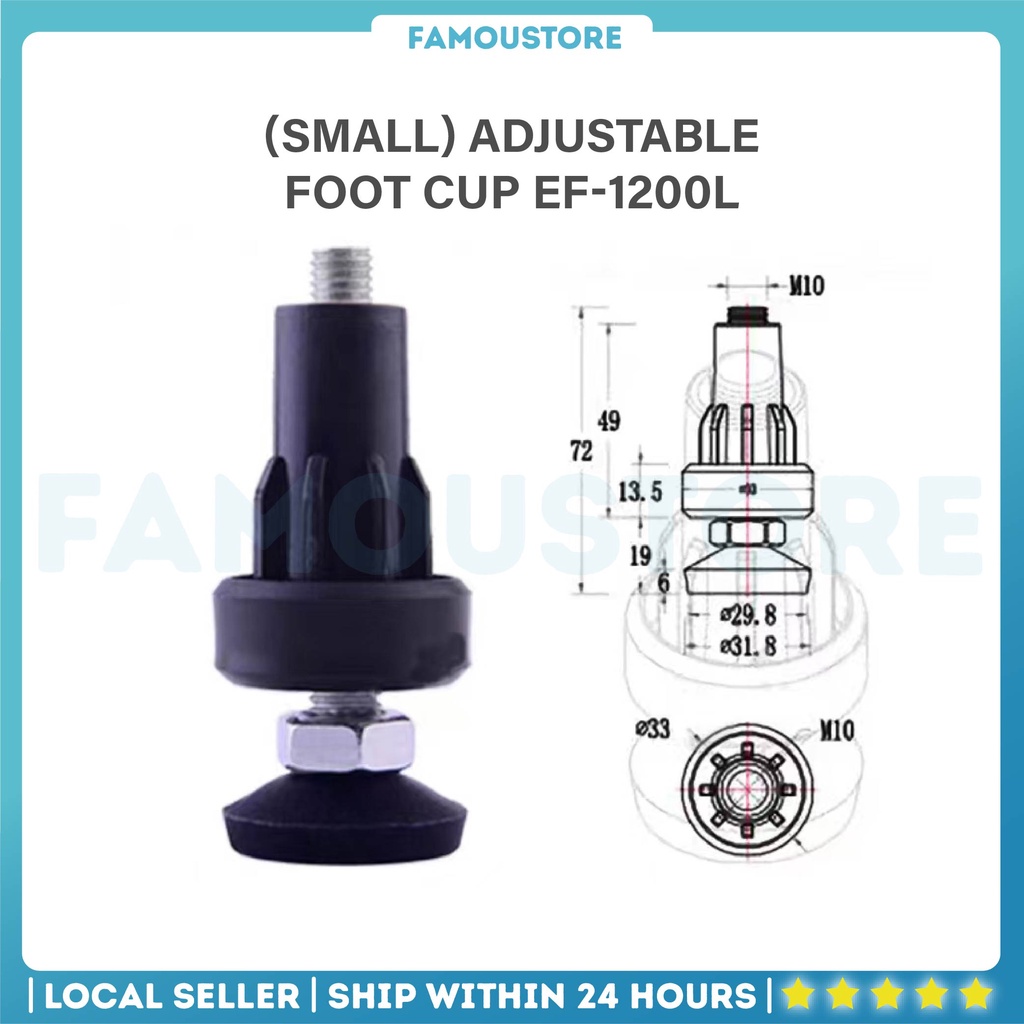 Adjuster Foot Cup PVC Lean Tube Metal Pipe Connector Pipe Fittings ...