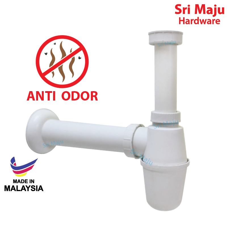 MAJU SWA-LT Quality Malaysia Plastic Bottle L Trap Anti Odor Faucet ...