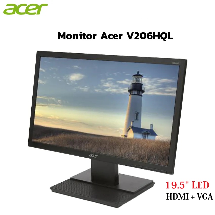 19.5" ACER V206HQL HD LED Monitor With HDMI an VGA Port ( 3 Years ...