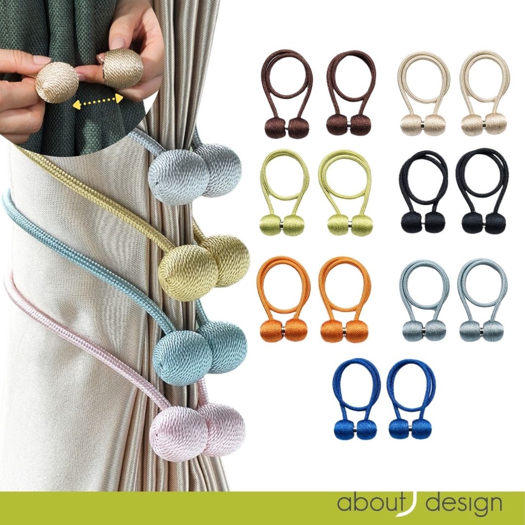 Pengikat Langsir Tali Langsir Curtain Tie Rope Design Tie Back Magnetic ...