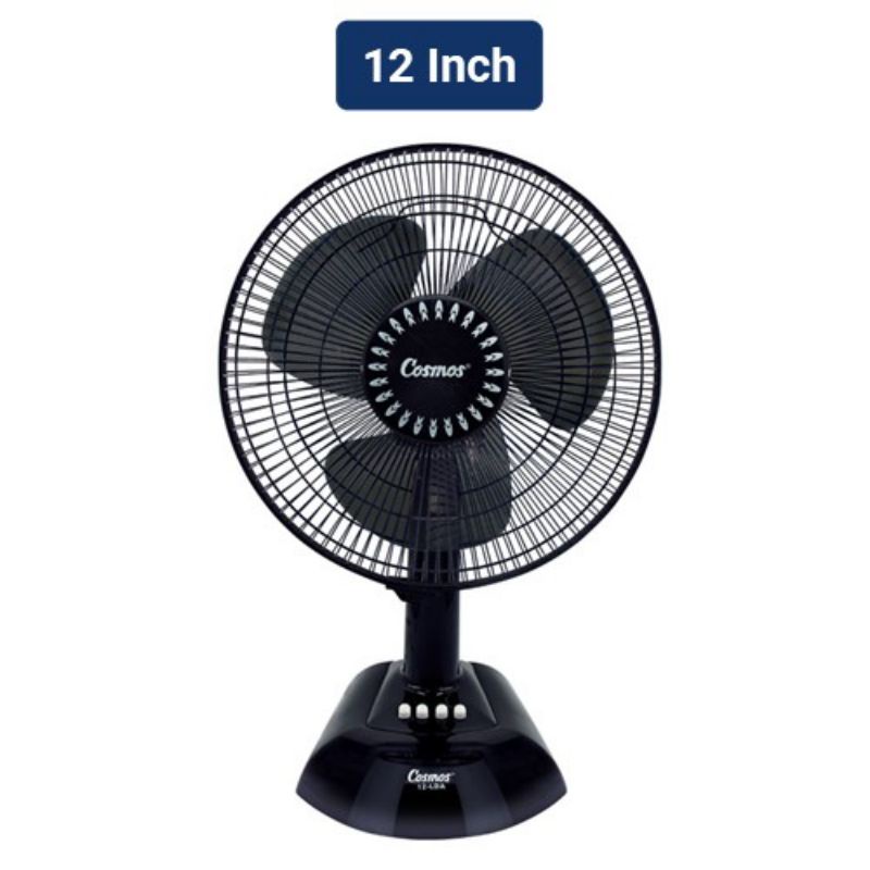 Cosmos desk fan, table fan, sitting fan series black 12 inch | Shopee ...