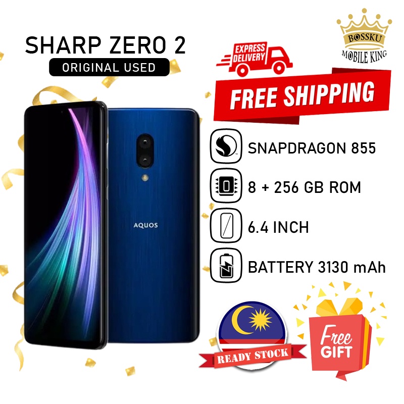 【ORIGINAL】SHARP AQUOS ZERO 2 SHV47 (RAM 8GB +256GB) SNAPDRAGON 855 ★100% ORIGINAL USED READY ...