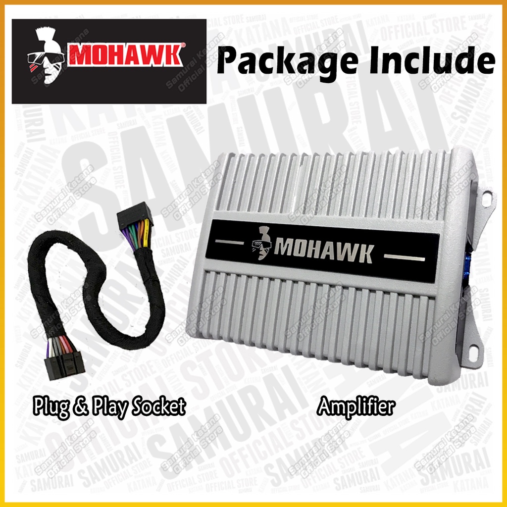 Mohawk Android Amplifier M1-50.4PP 4 Channel Plug and Play Power Amplifier for Car Android ...