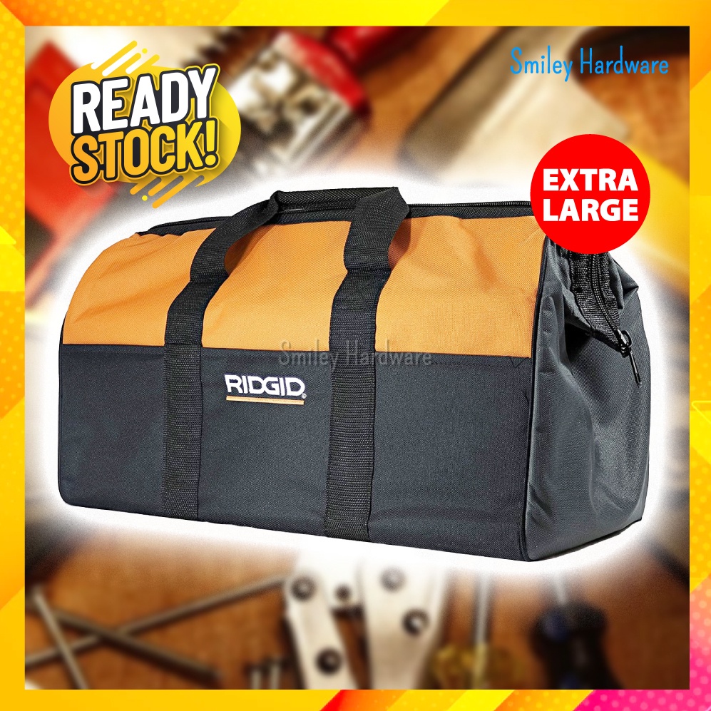Extra Large Heavy Duty Contractors Canvas Tool Bag / Beg Peralatan ...