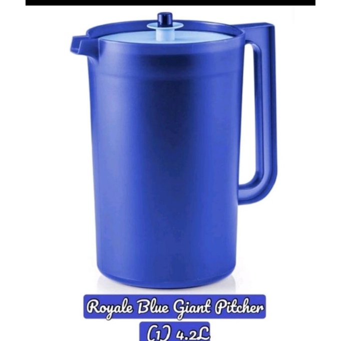 READY STOCK Tupperware Royale Blue Giant Pitcher(1)4.2L | Shopee Malaysia