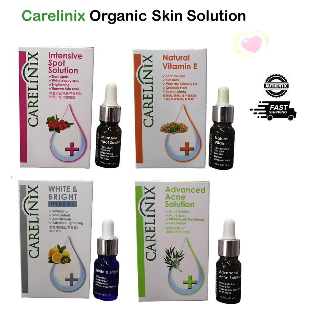 Carelinix Organic Skin Solution 10ml (Intensive Spot Solution / Vitamin ...