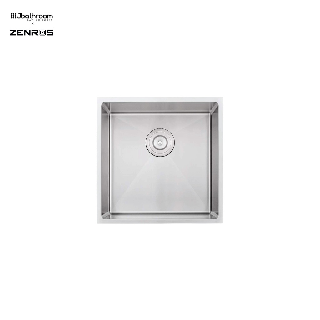 Zenros ZEN-SB-4545-ST single bowl stainless steel kitchen sink 450mm ...