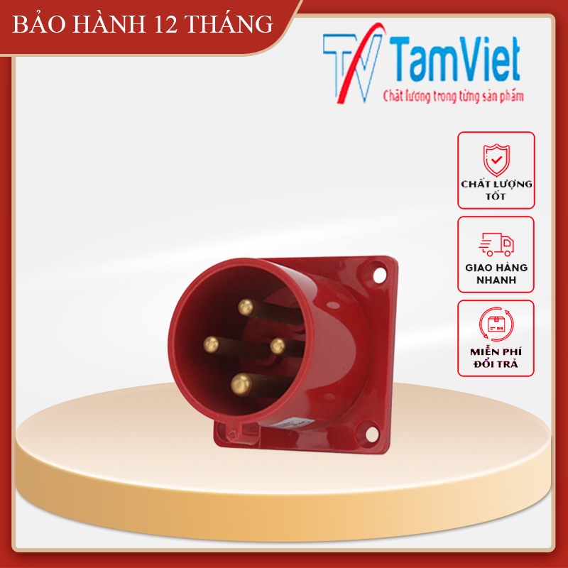 3-pin 3-Pin Industrial Plug, 32A 3-Phase Cabinet Sound Plug | Shopee ...