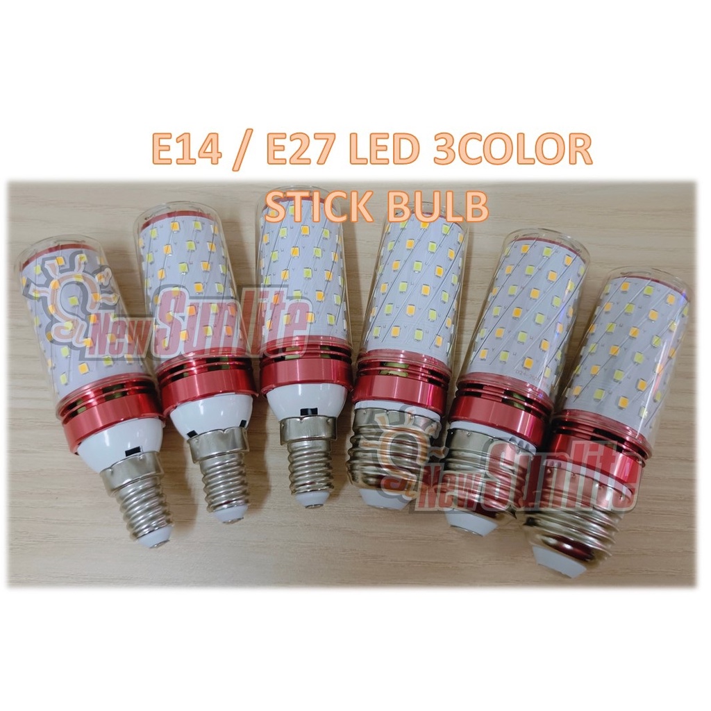 [READY STOCK] TRI color / 3 Colours 16W LED Stick Bulb 3 Color IN 1 ...