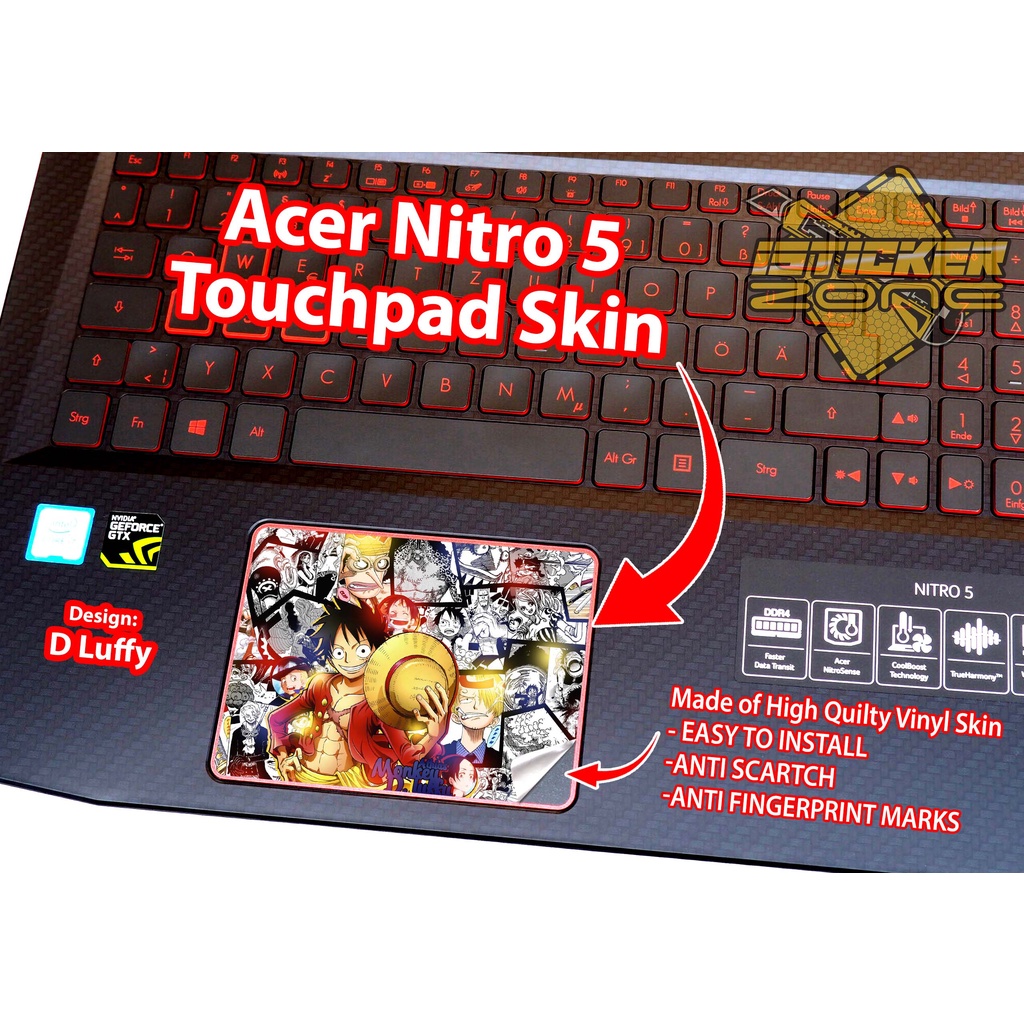 Acer Nitro 5 Touchpad Skins | High Quality vinyl Sktickers ...