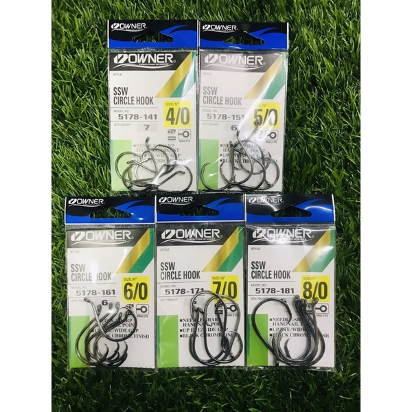 OWNER 5178 SSW CIRCLE FISHING HOOK MATA KAIL IKAN | Shopee Malaysia