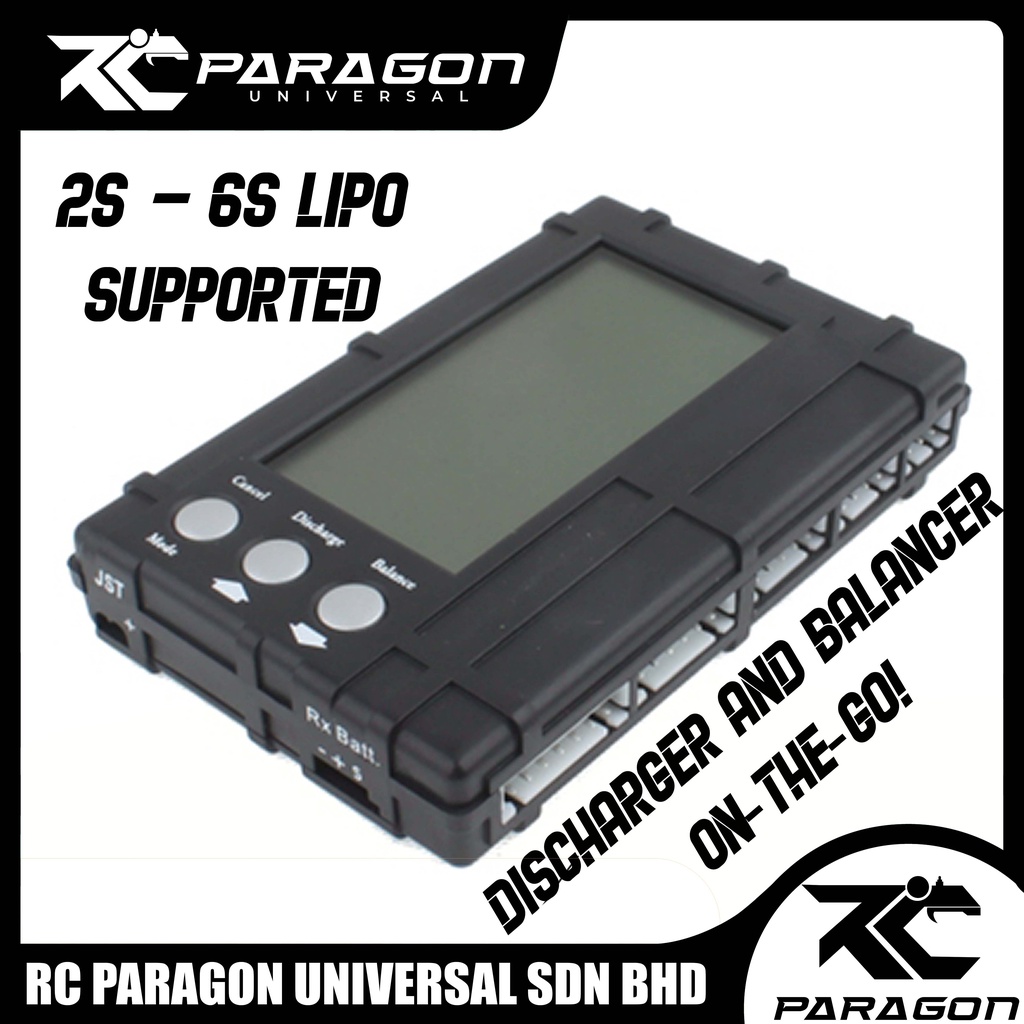 2S-6S Lipo Battery Voltage Balancer and Discharger Checker 7.4V to 22 ...