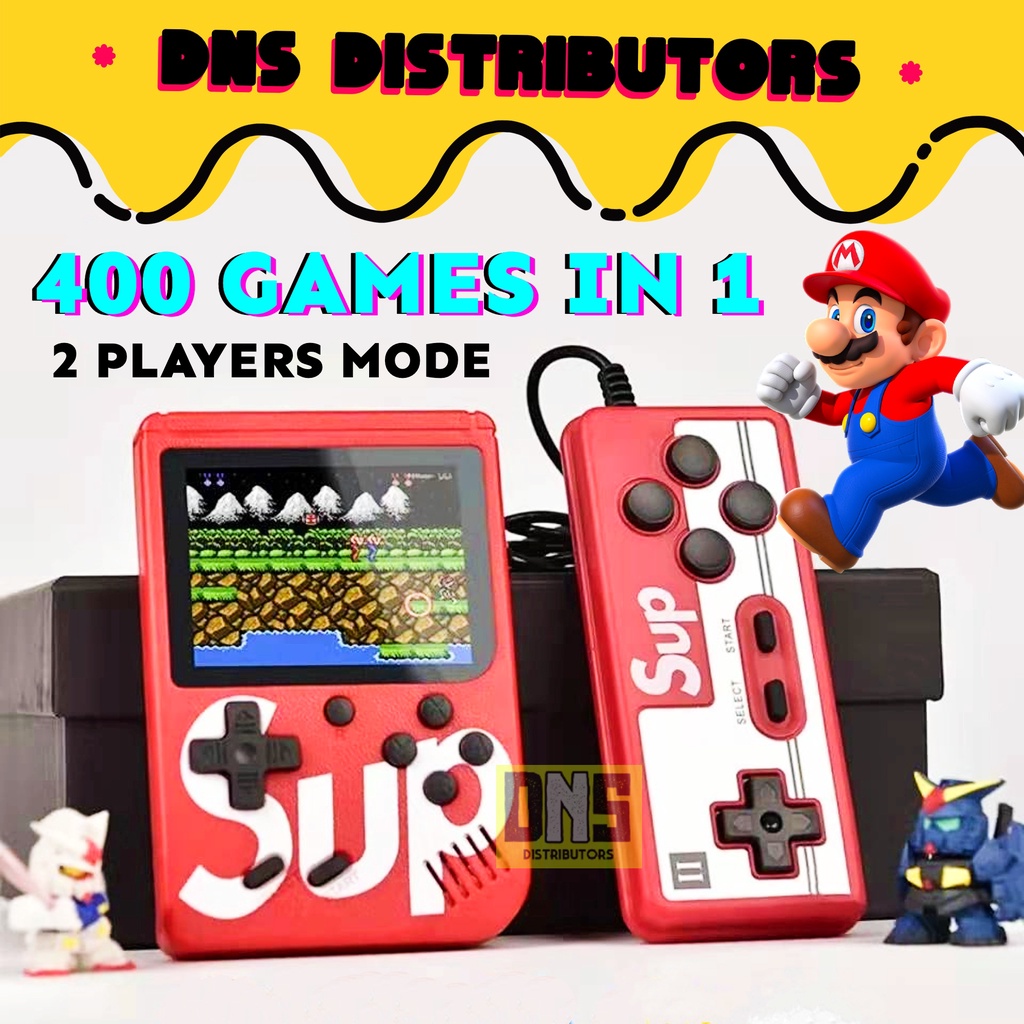 400 Games Brand Retro Mini Gameboy Game Console Emulator Built-In ...