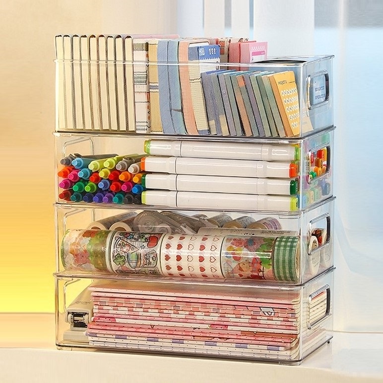 Stationary Organizer Storage Box Desktop Portable Document Stapler ...