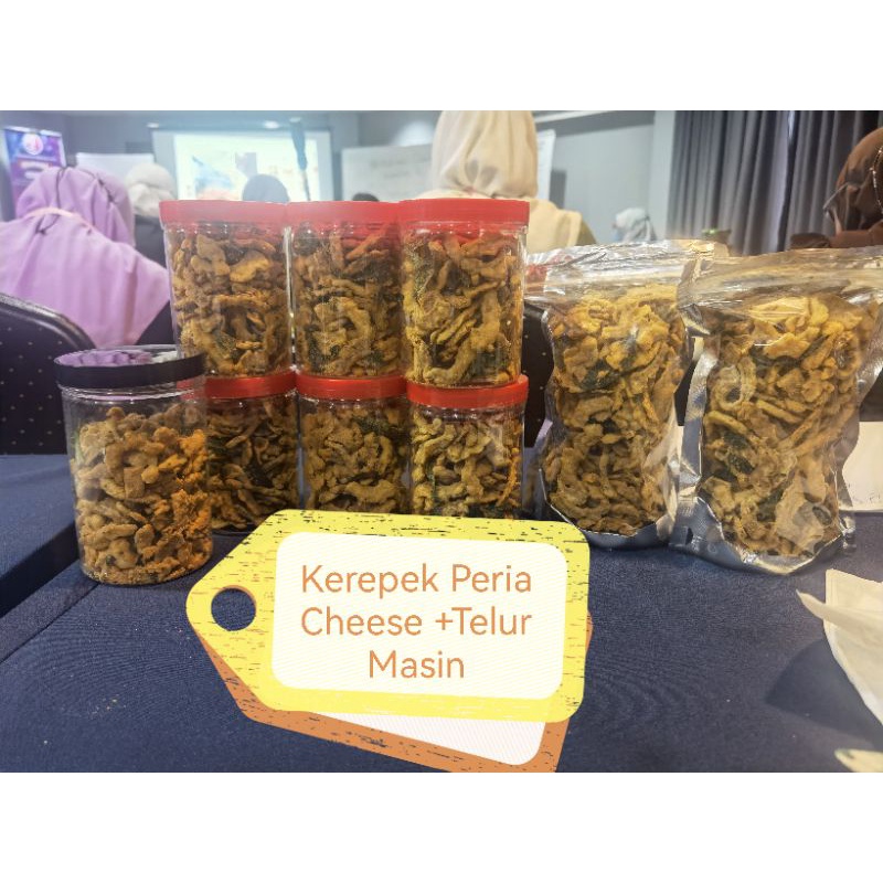 kerepek peria cheese +Telur masin | Shopee Malaysia