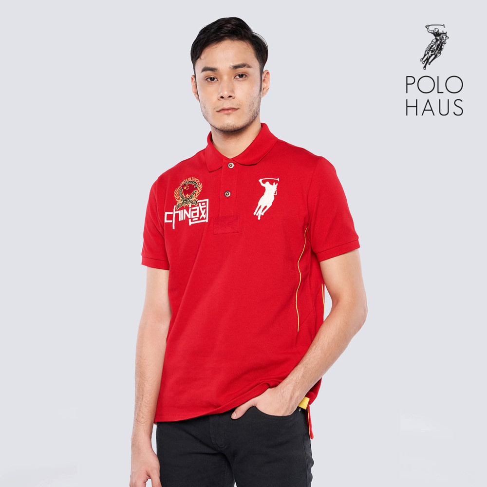 Polo Haus - Men’s Regular Fit China Flag Design Polo Tee | Shopee Malaysia