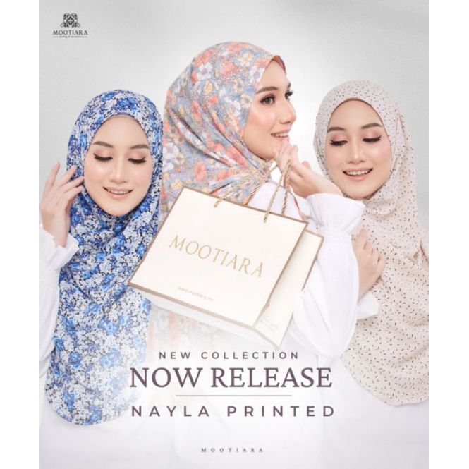 Tudung Shawl Instant Nayla Printed Ironless Murah | Shopee Malaysia
