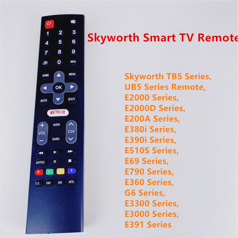 Skyworth Coocaa Smart TV Remote Coocaa Design (Skyworth TB5 Series, UB5 Series Remote, E2000 ...