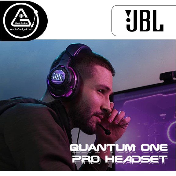 JBL Quantum ONE USB wired PC over-ear professional gaming headset with ...