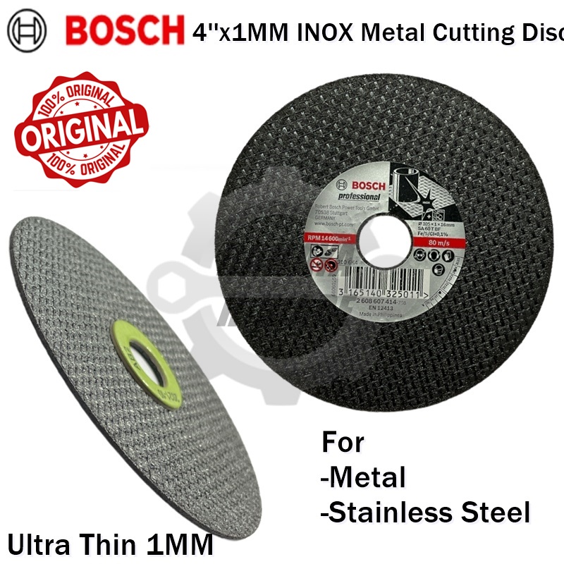 BOSCH 4'' Stainless Steel Cutting Disc. 4'' BOSCH Cutting Disc for ...