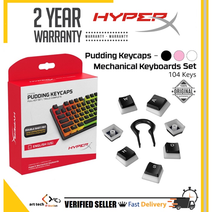 HYPERX PUDDING KEYCAPS FULL 104 KEY SET PBT | Shopee Malaysia