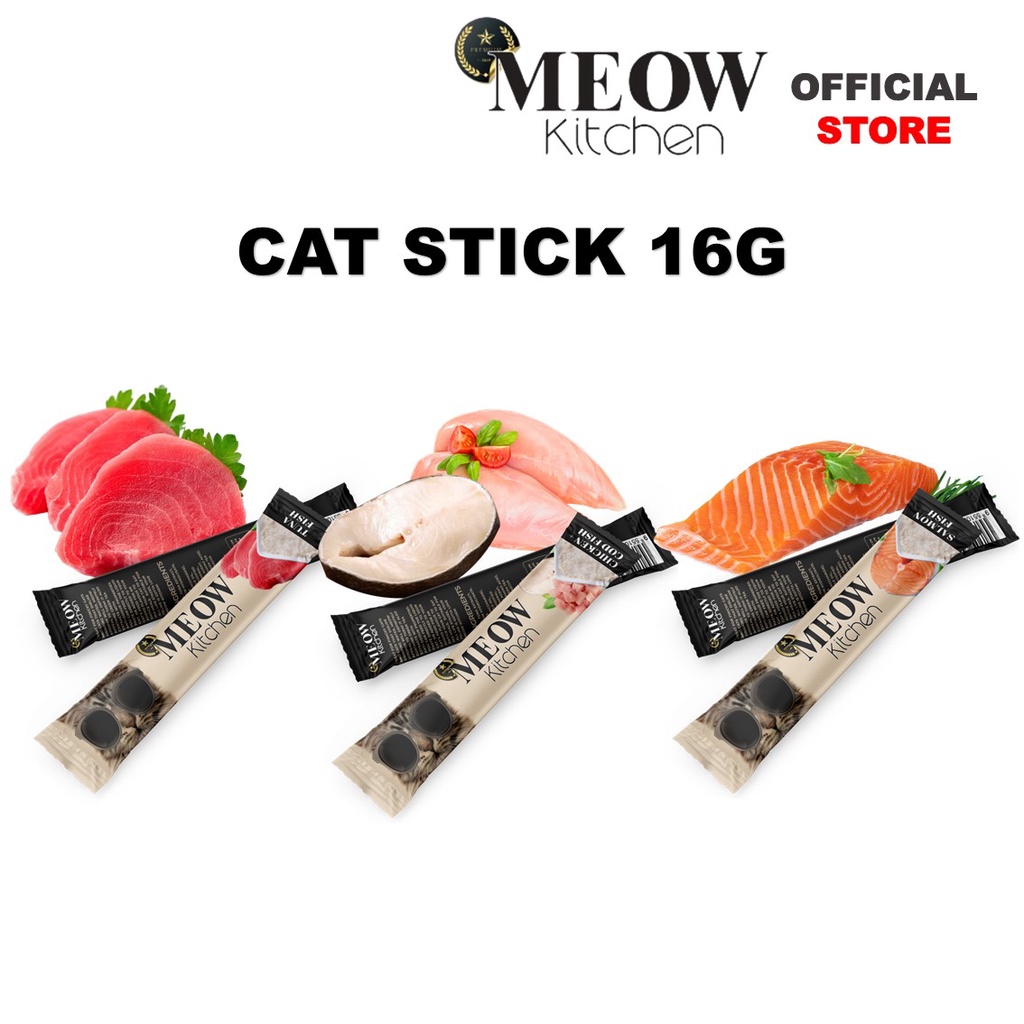 Meow Kitchen Vitamin Wet Food Cat Stick (16g) | Shopee Malaysia