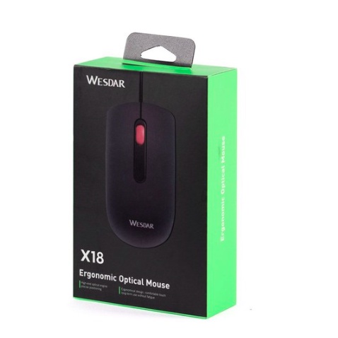 Wesdar X18 Ergonomic USB Optical Mouse ( Laptop Mouse / PC Mouse ...