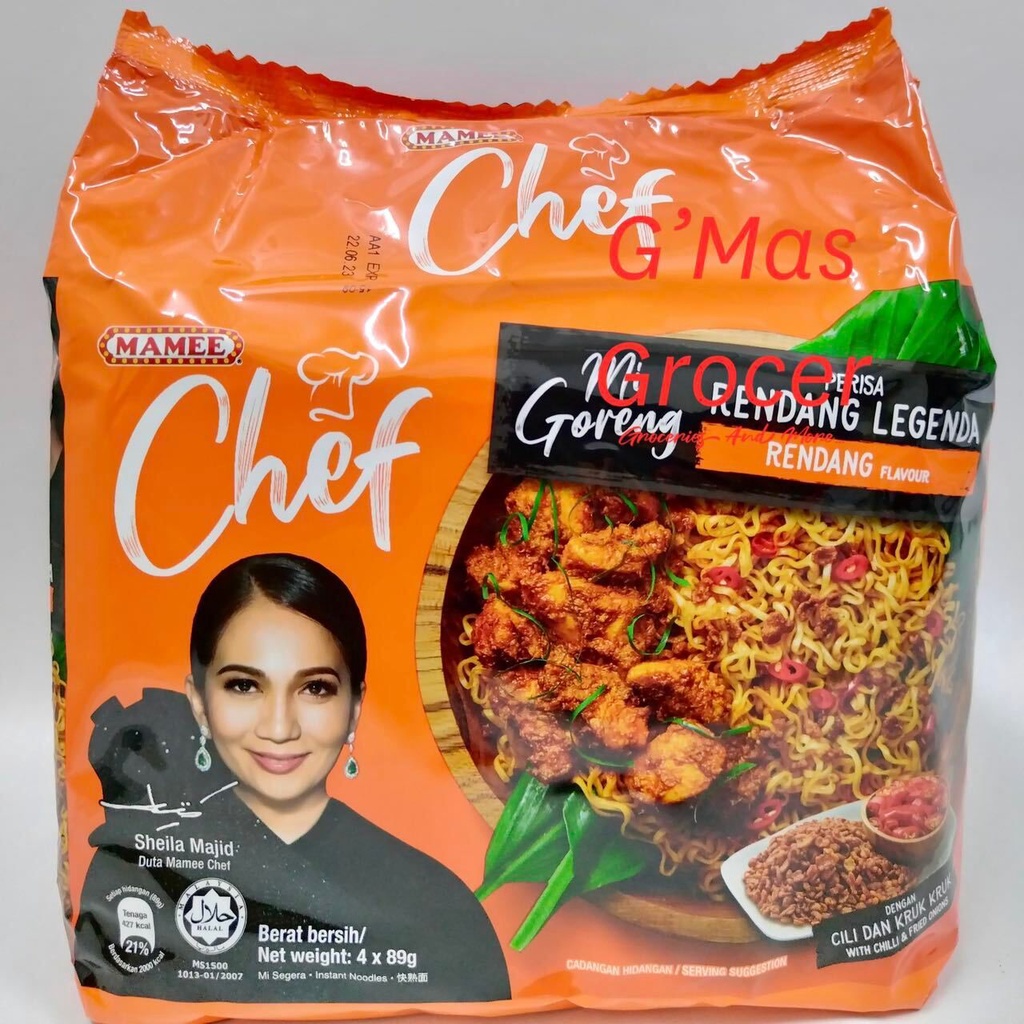 Mamee Chef Mi Goreng Perisa Rendang Legenda Instant Noodle [ Halal ...