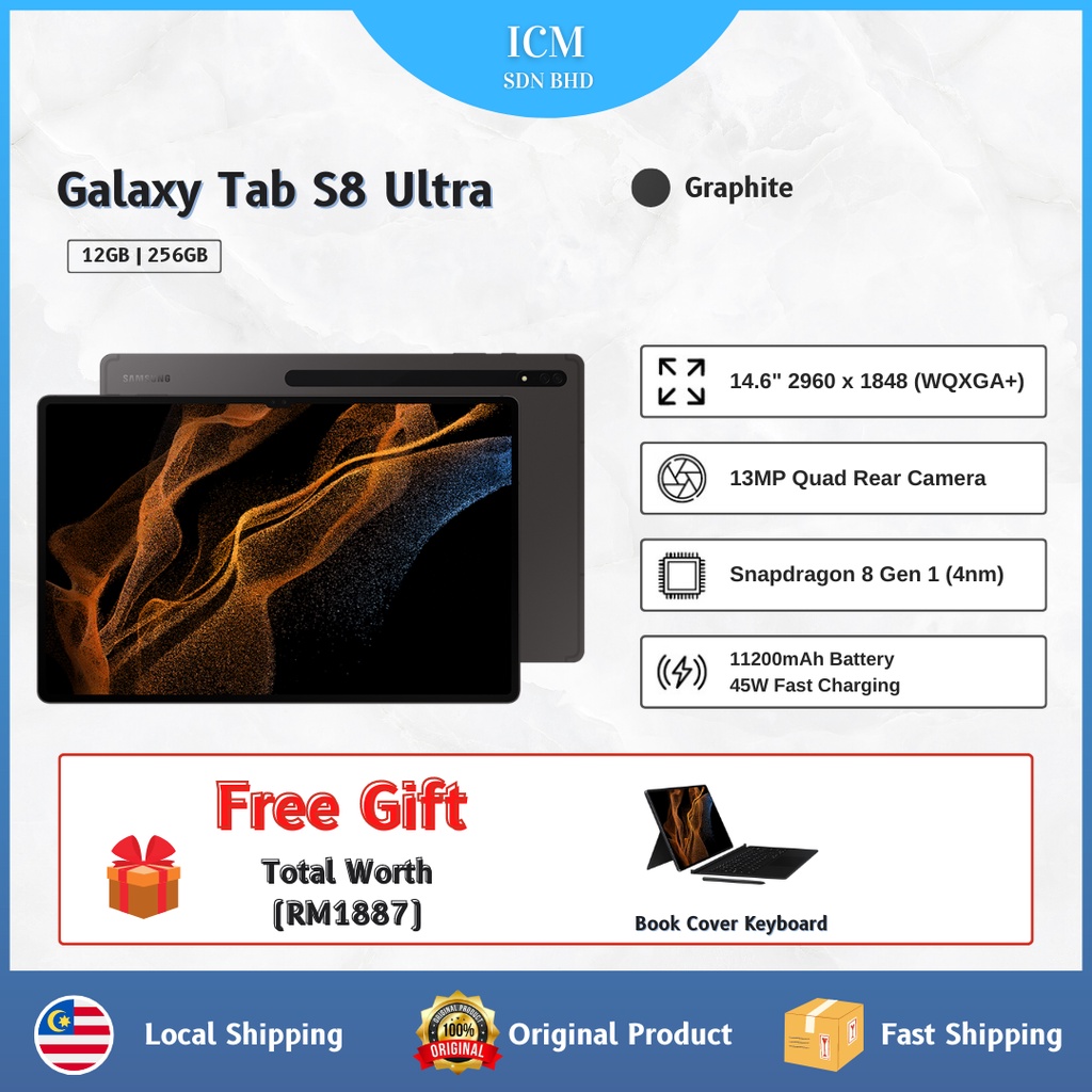 (Ready Stock) Samsung Galaxy Tab S8/S8+/S8 Ultra ( SM-X700 / SM-X800 ...