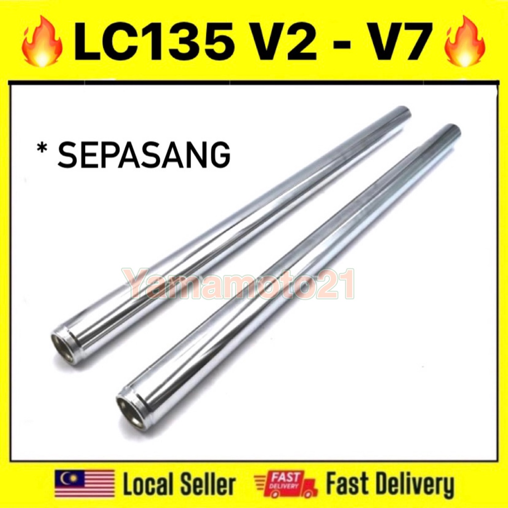 Fork Tube SET YAMAHA LC135 V2-V7 (4S&5S) LC135 5S 4S LC4S LC5S V2 V3 V4 V5 V6 V7 NEW 135LC LC ...