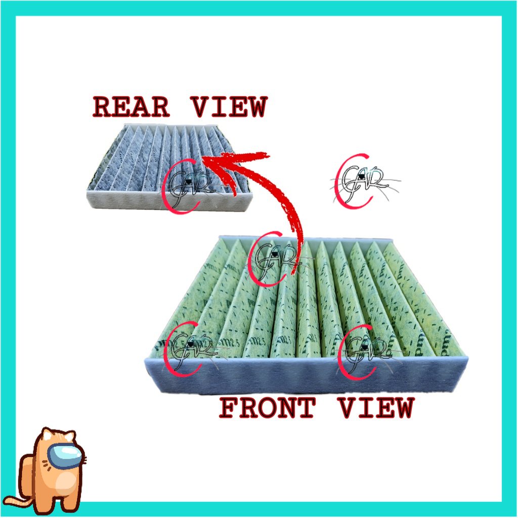 CABIN AIR FILTER PERODUA ALZA MYVI 2011-2022 LAGIBEST ICON BEZZA AXIA ...