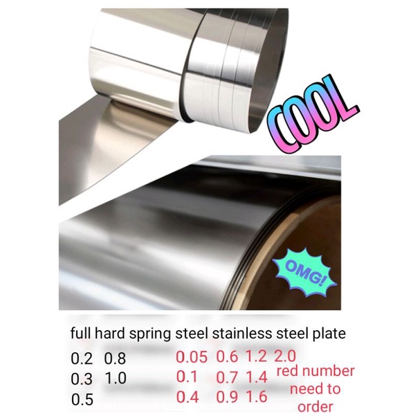 Full hard spring steel plate stainless steel(SPRING STEEL STAINLESS ...