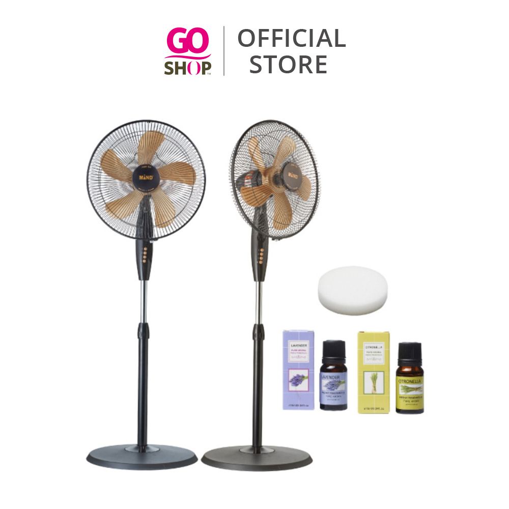 Mind Aroma Stand Fan Set - Black (16") | Shopee Malaysia