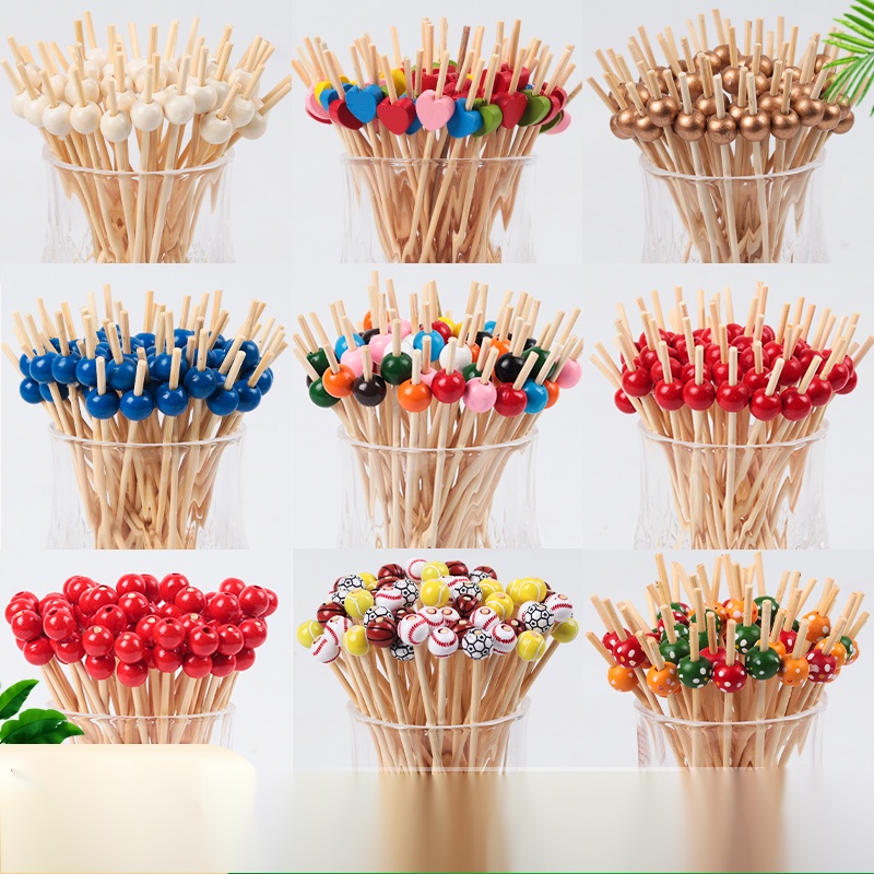 Creative Fruit Sticks Flower Thick Mini Candied Gourd Sandwich Chicken ...