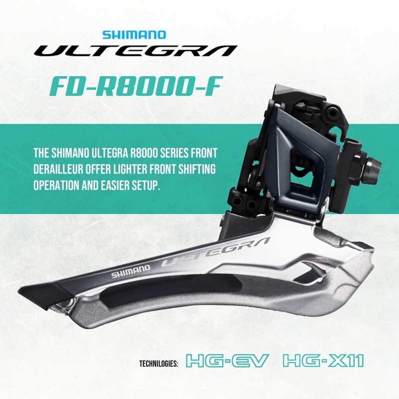 SHIMANO Ultegra Front Derailleur FD-R8000 R8000 Braze On | Shopee Malaysia