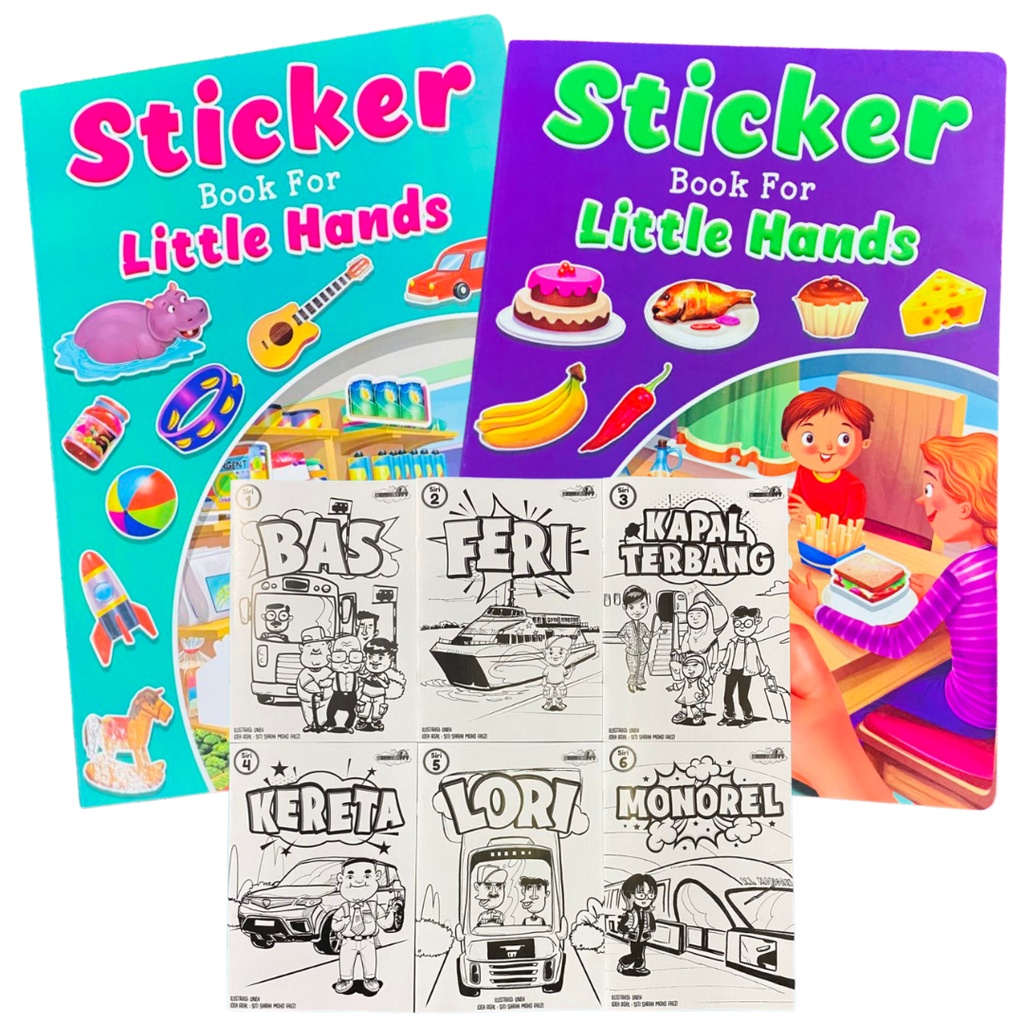 Sticker Book For Little Hands - Preschool Activity Book, Develop Motor ...